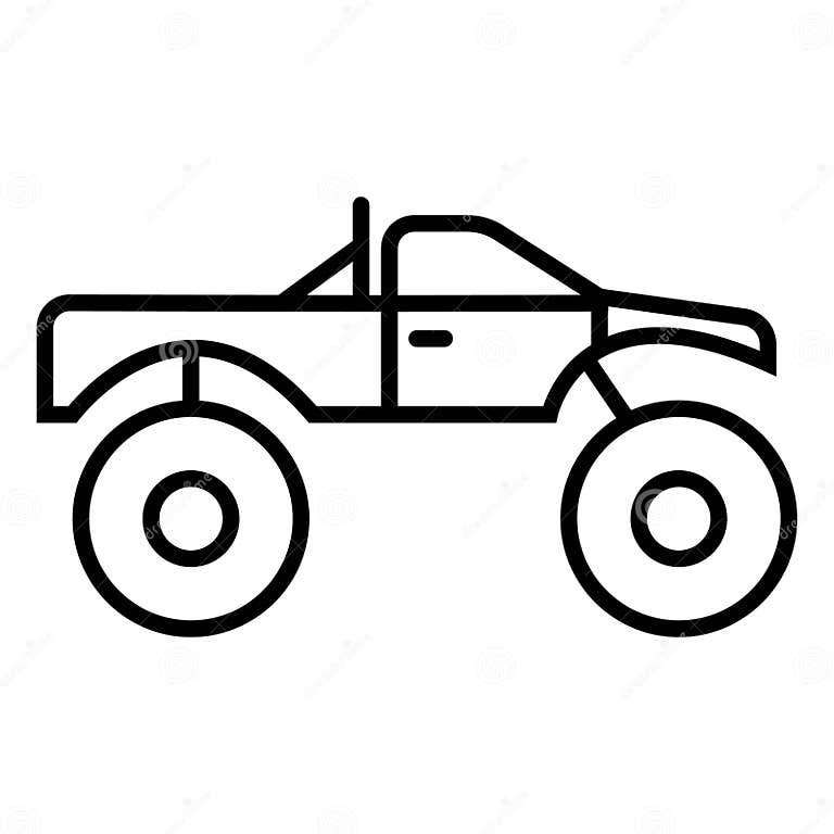 Off road car icon vector stock vector. Illustration of road - 175256897