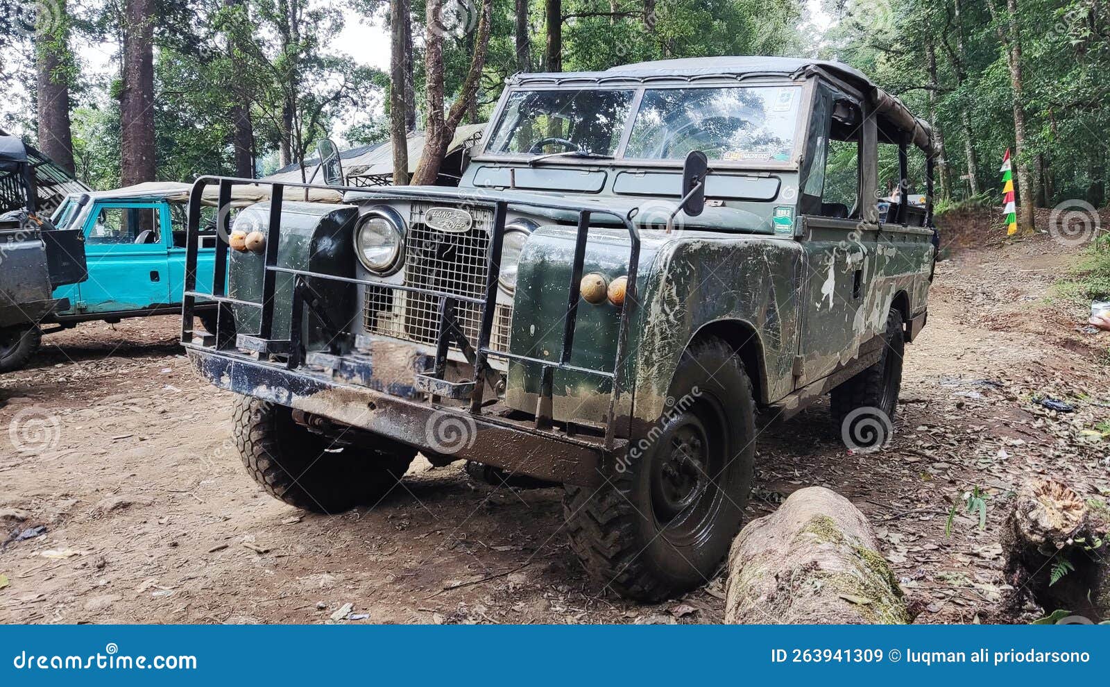 An Off Road Car in the Middle of a Forest Located in Cikole, Bandung ...
