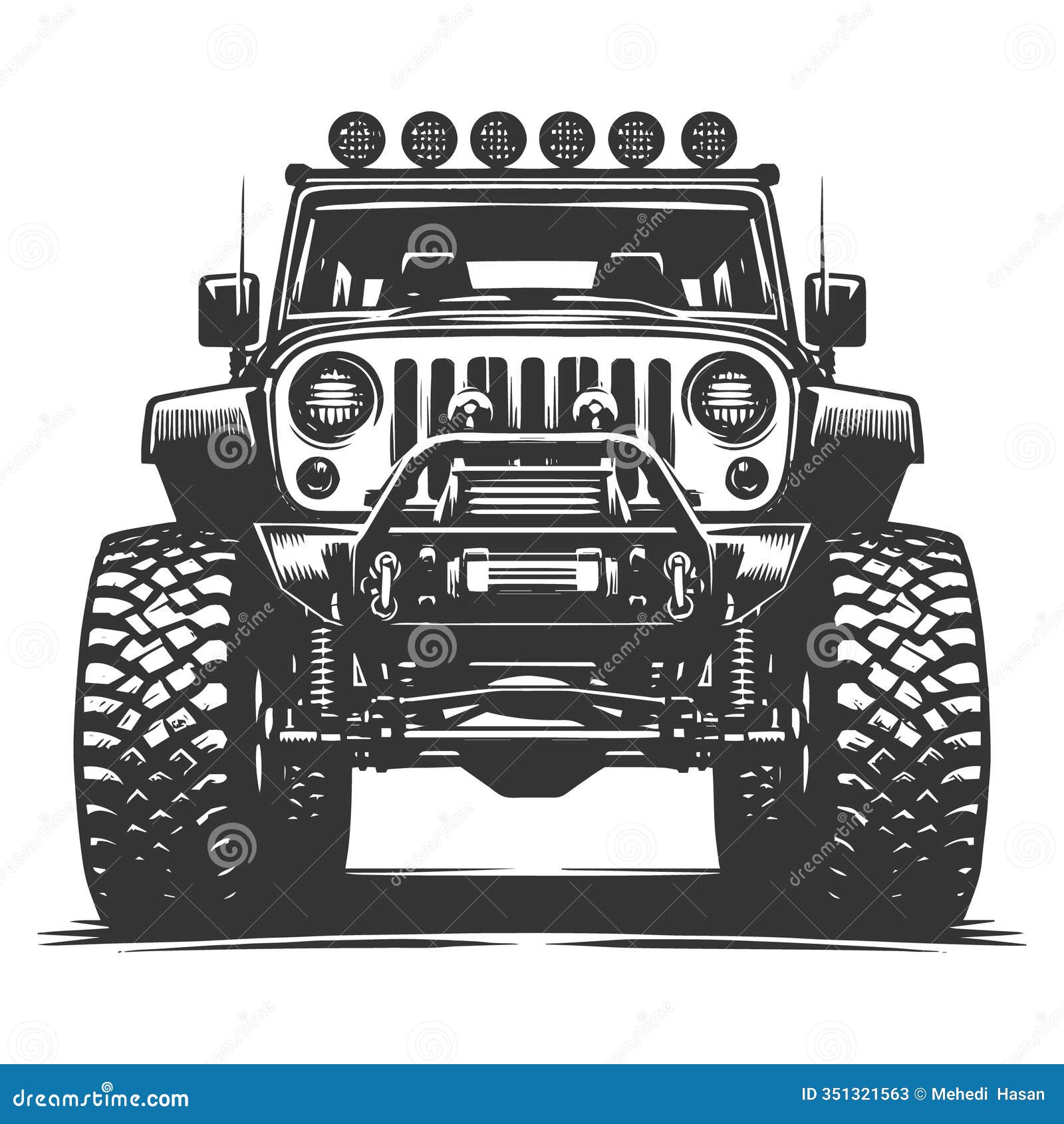 Off Road Car Vector Design Illustration Stock Illustration ...