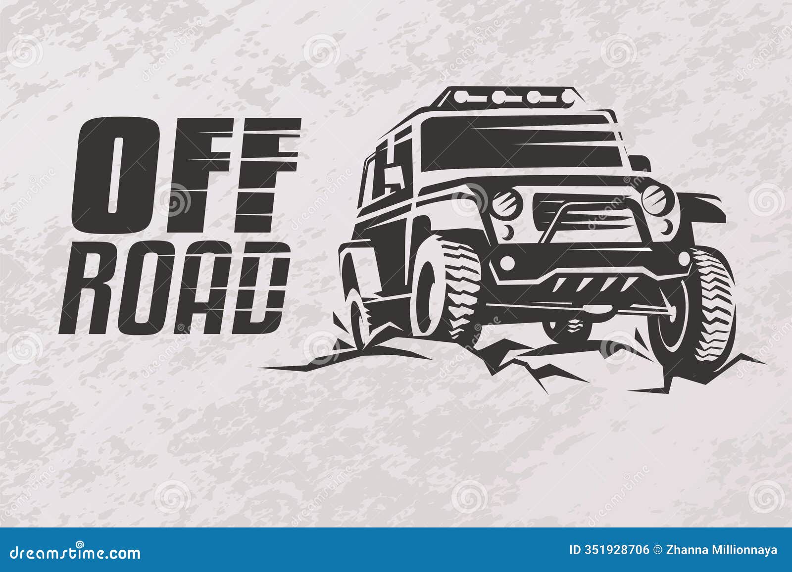 Off Road Car Vector Symbol, Offroader Logo Template Stock Vector ...