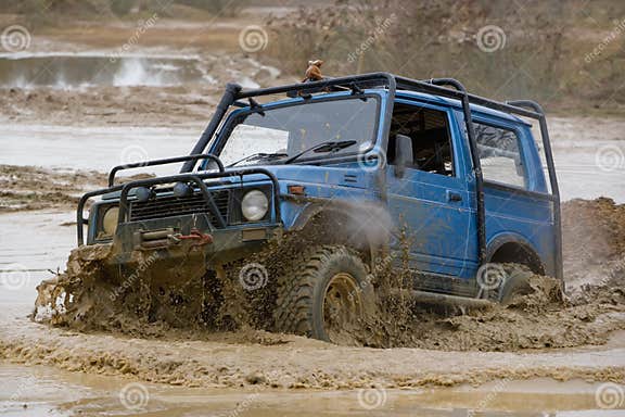 Off road driving stock image. Image of race, sand, wade - 1980253