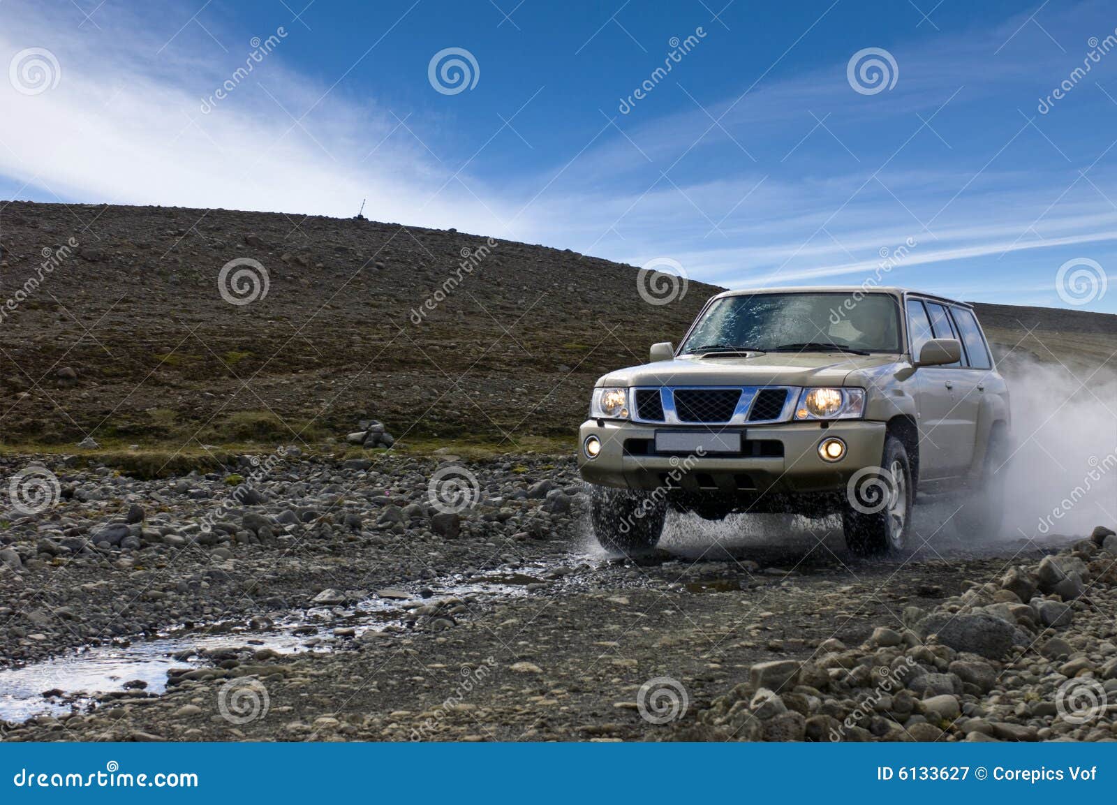 Off Road Driving stock image. Image of dirt, headlights - 6133627