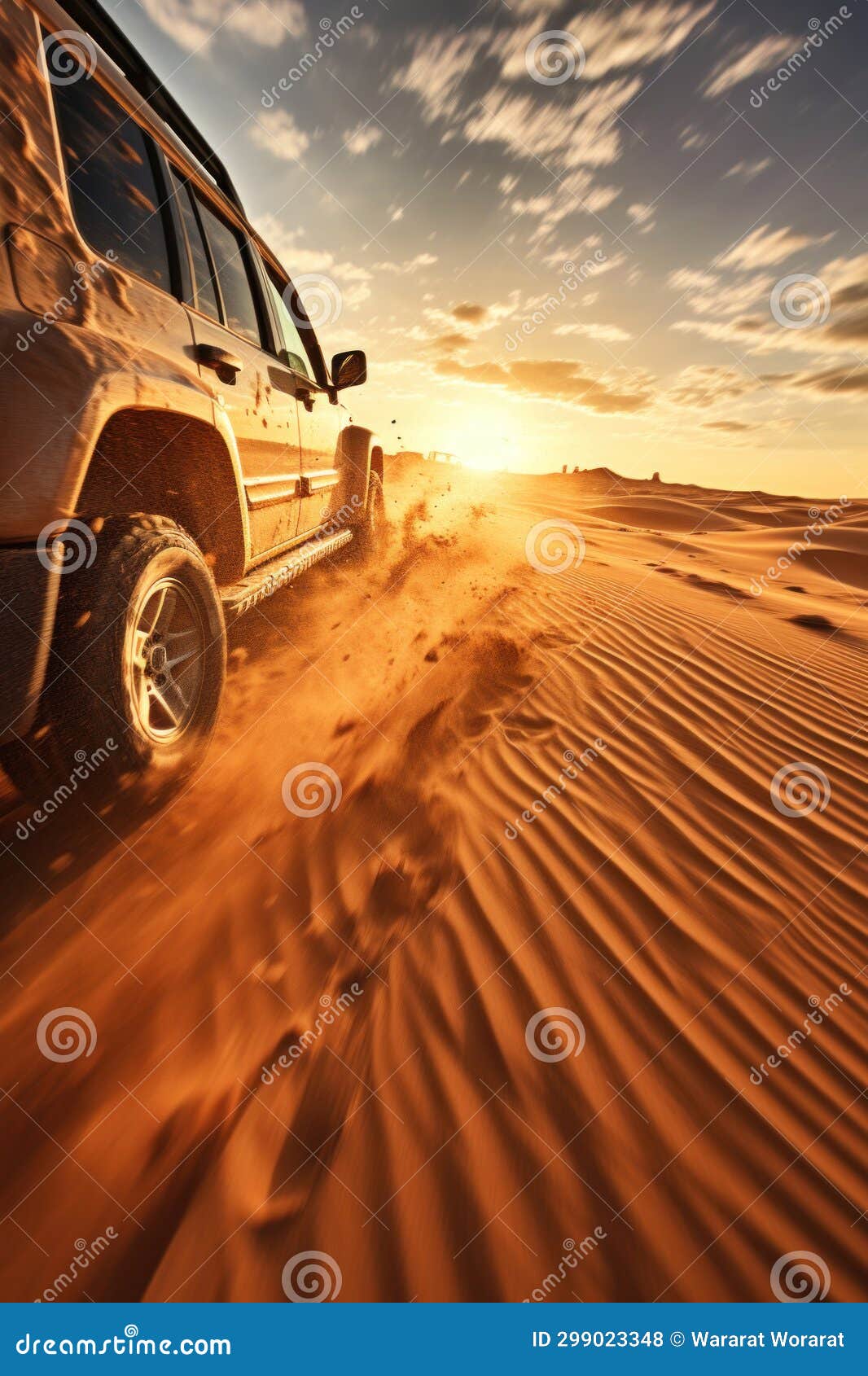 Off-road Driving Fast in the Desert Bashing Sand Dunes Stock Photo ...
