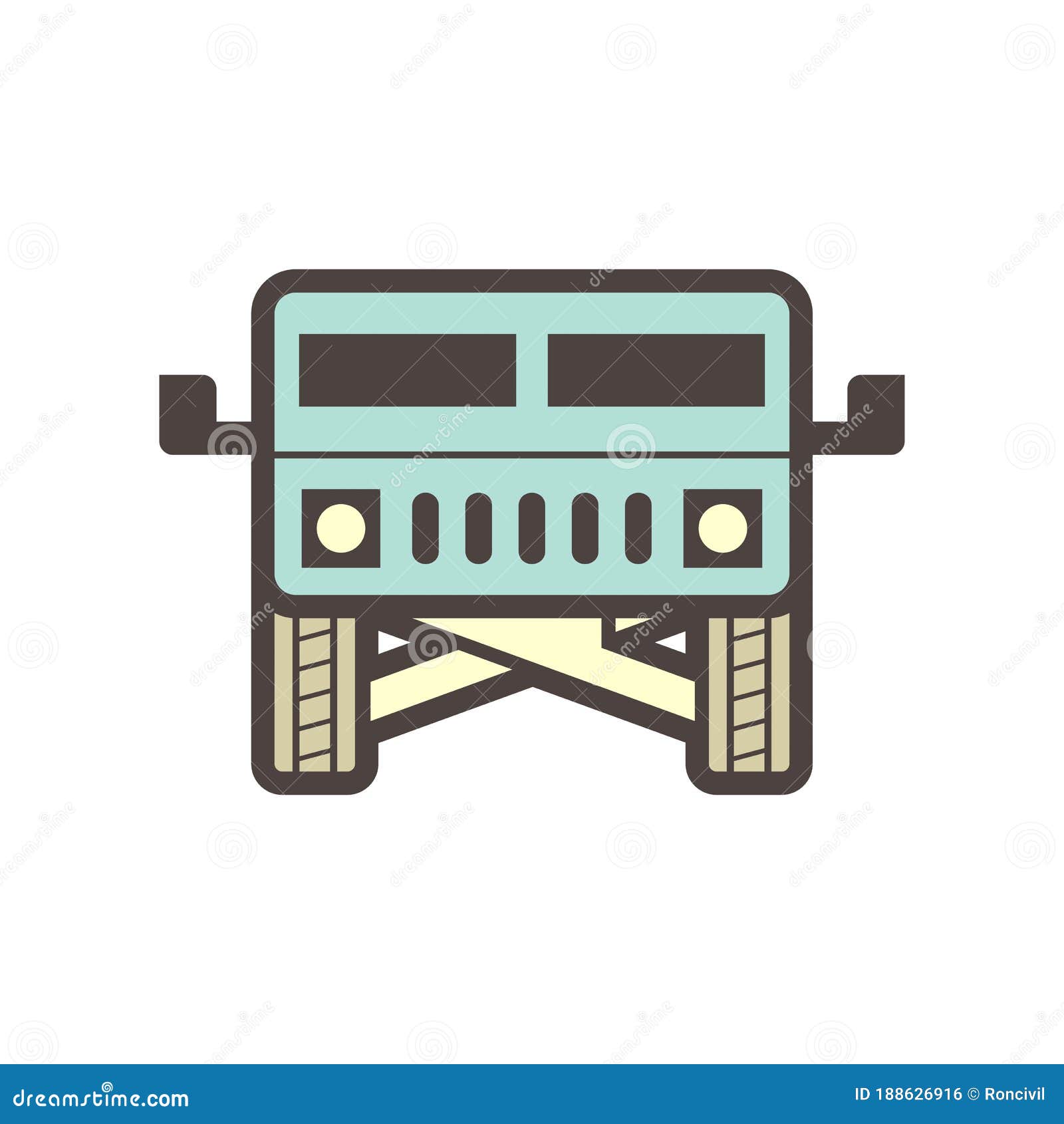 Off road icon stock vector. Illustration of lorry, transportation ...