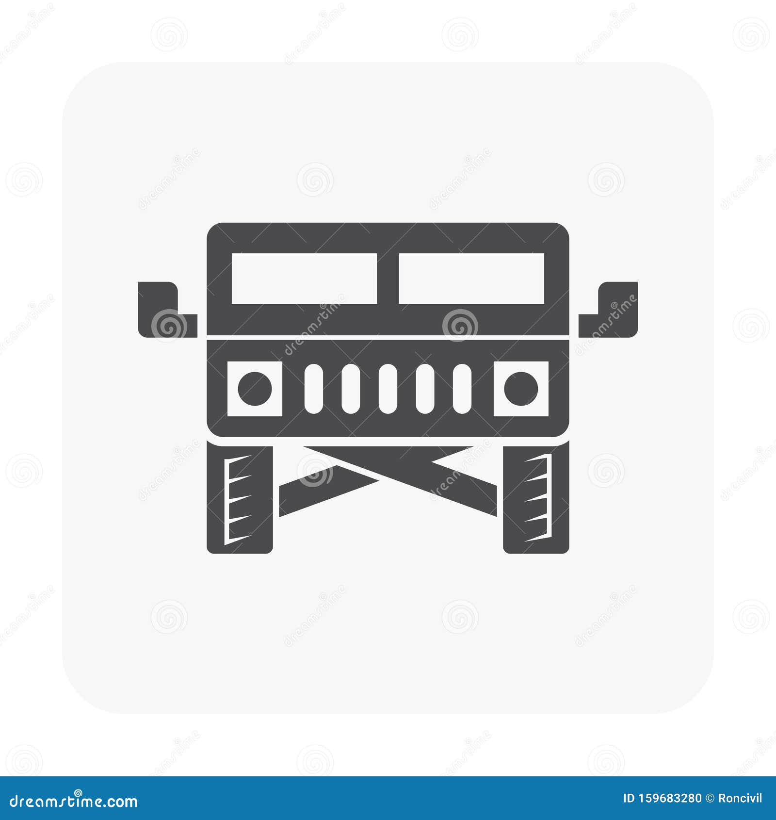 Off road icon stock vector. Illustration of motor, isolated - 159683280