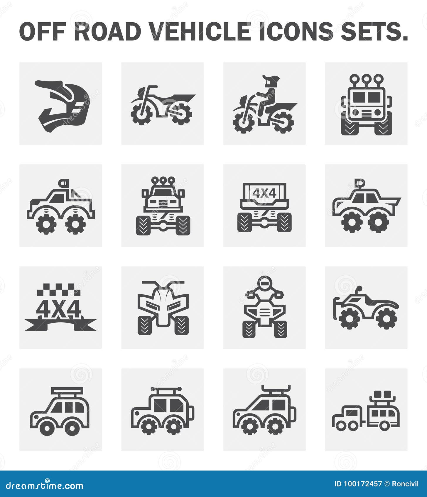 Off road icon stock vector. Illustration of recreational - 100172457