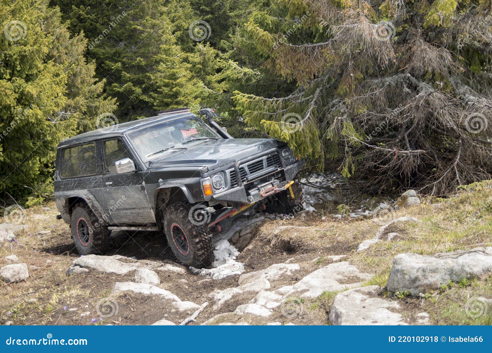 Off Road Jeep in the Mountains Stock Photo - Image of ground, nature ...
