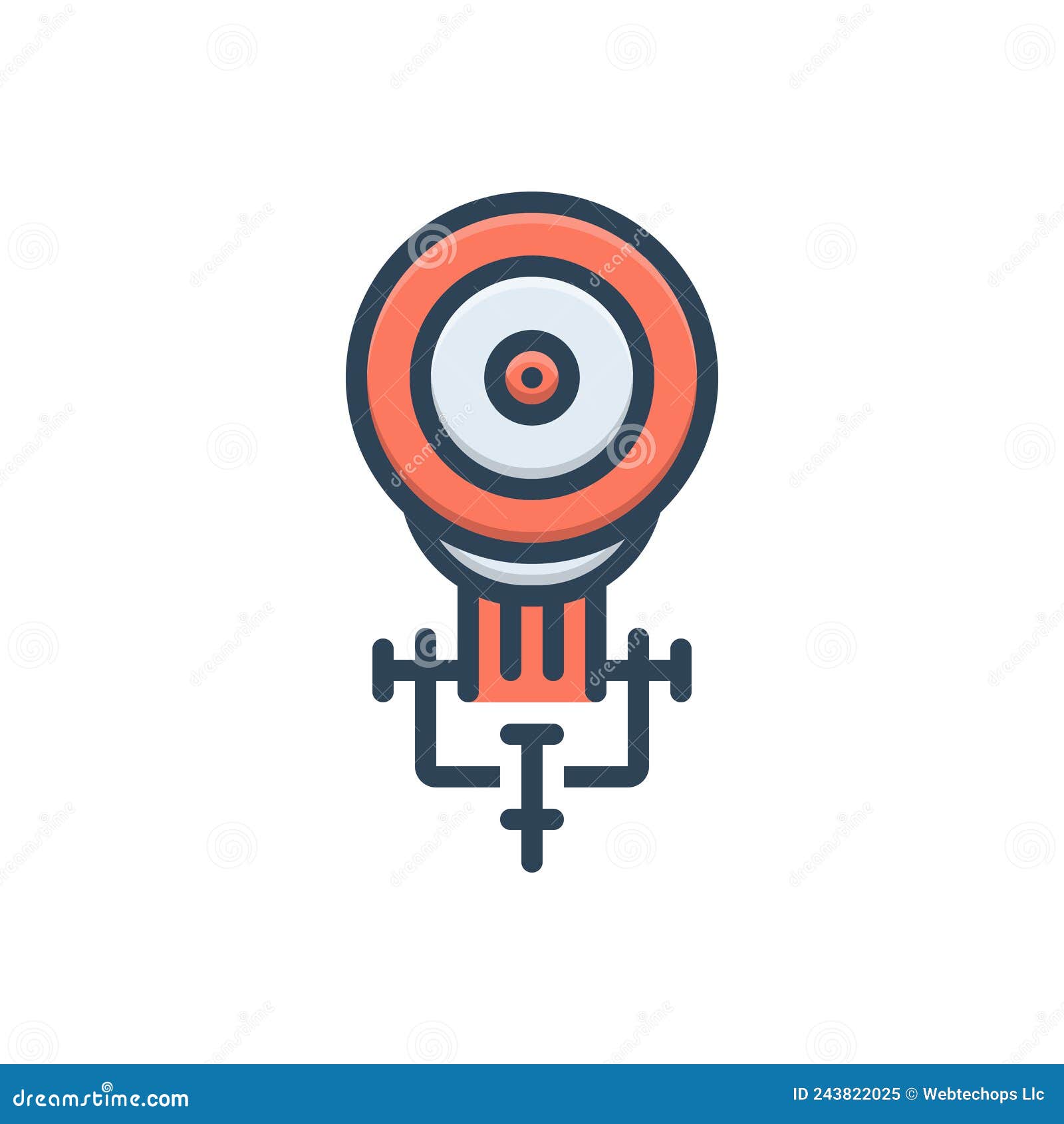 Color Illustration Icon for Off Road Lights, Headlight and Vapor Stock ...
