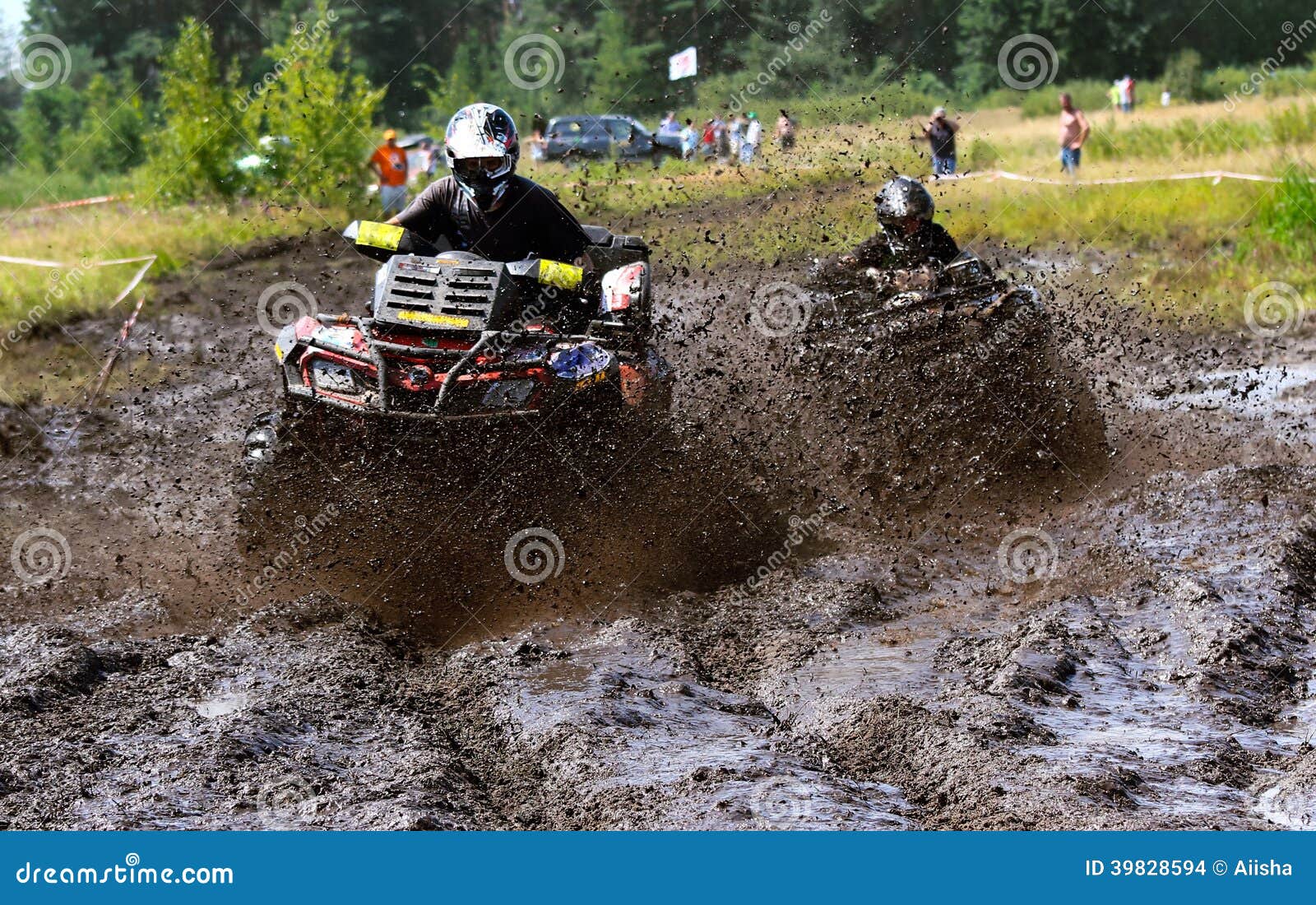 Off-road racing on ATV stock photo. Image of concepts - 39828594