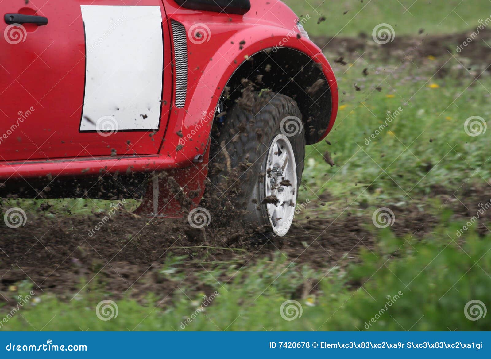 Off road rally puncture stock photo. Image of ground, dirty - 7420678