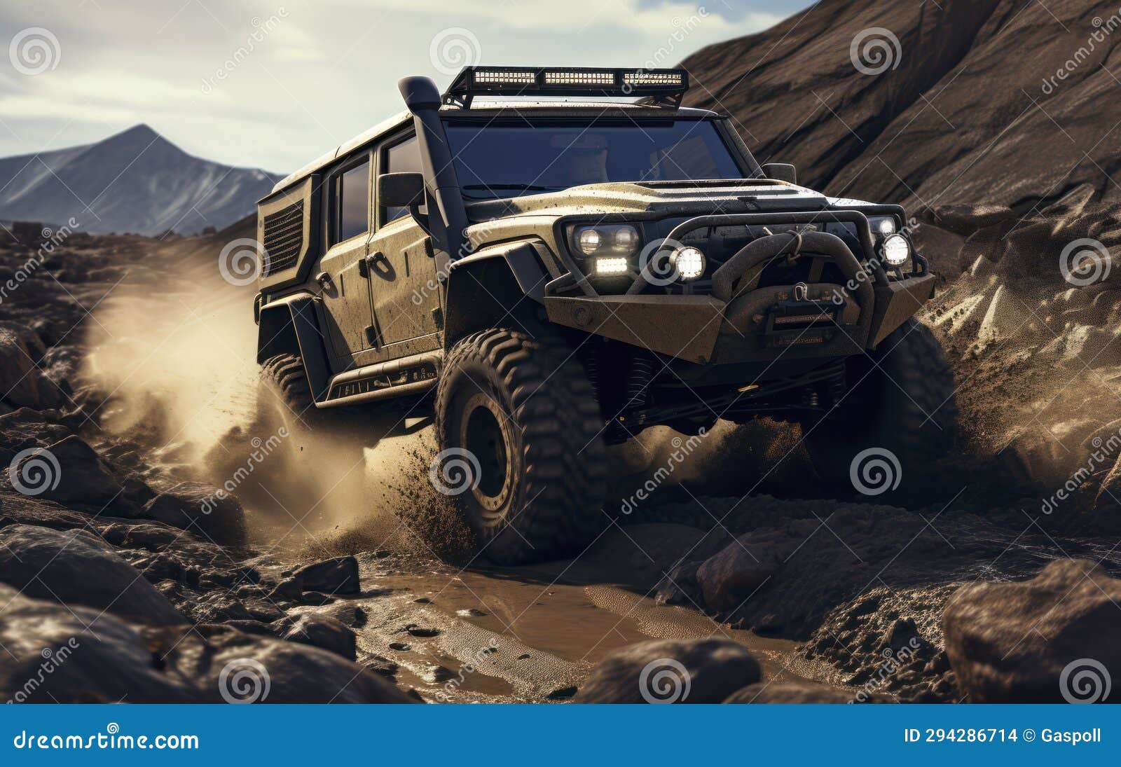 Off-Road Resilience. Showcasing the Might and Mastery of Rugged ...