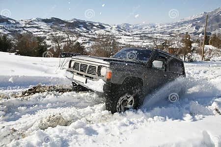 Off road snow stock image. Image of help, storm, country - 23453101