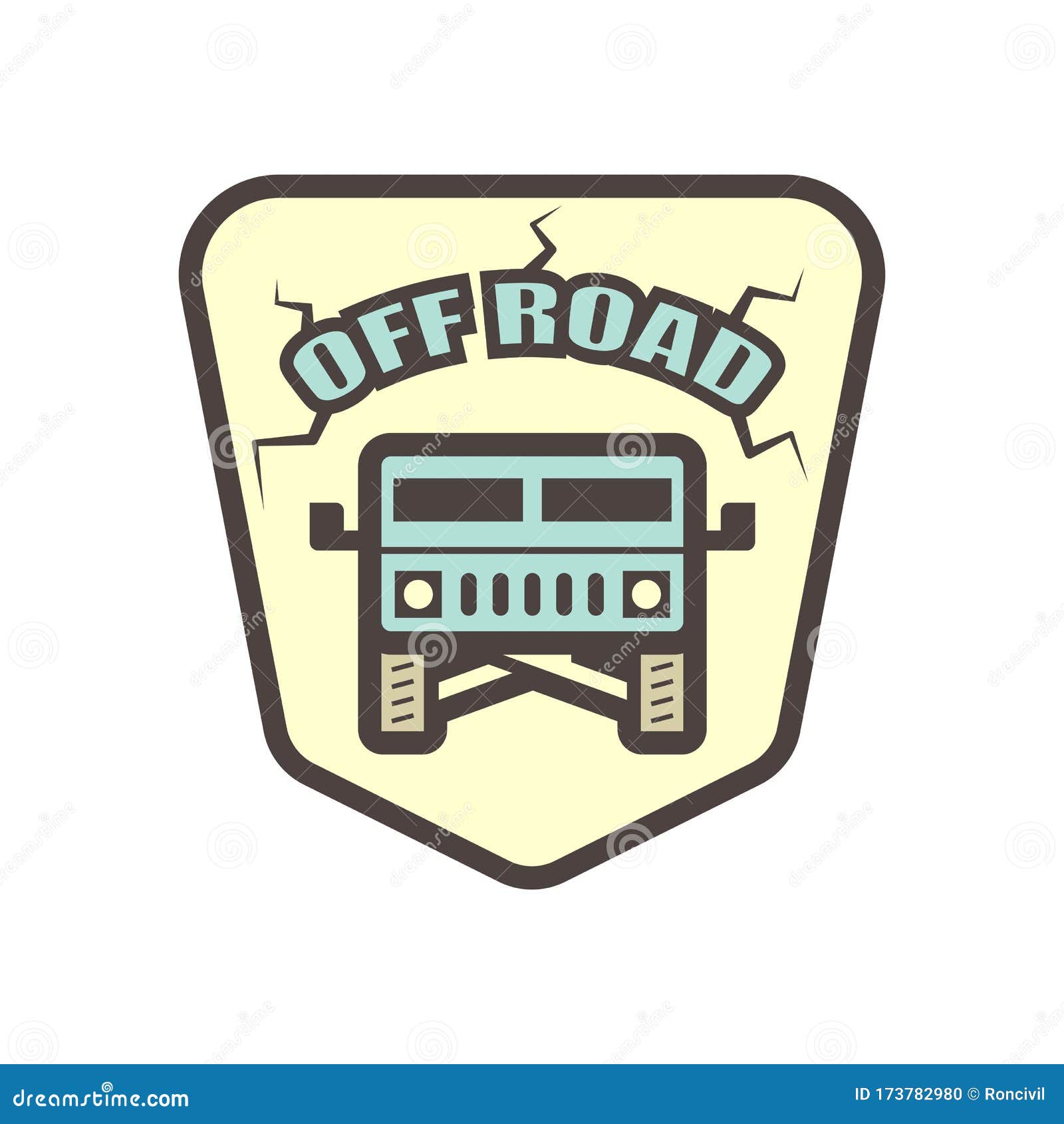 Off road icon stock vector. Illustration of badge, symbol - 173782980