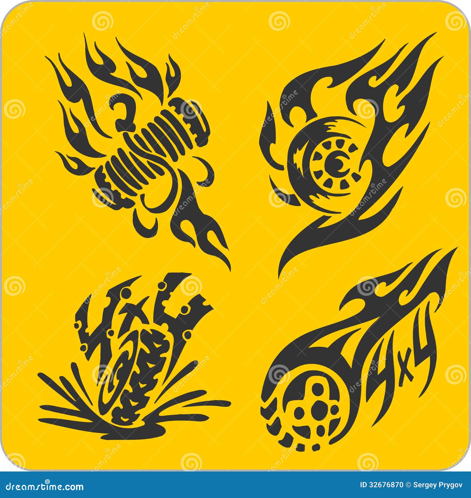 Off-Road Symbols - Vector Set Stock Vector - Illustration of truck ...