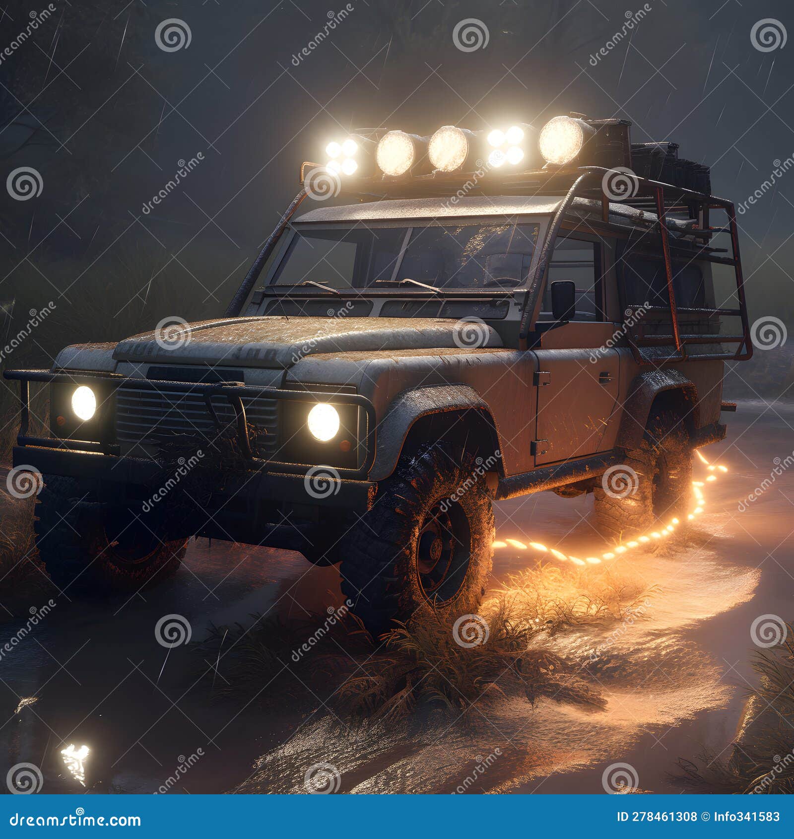 Off-road Vehicle Adventure Wilderness Hyper-realistic Tex One ...