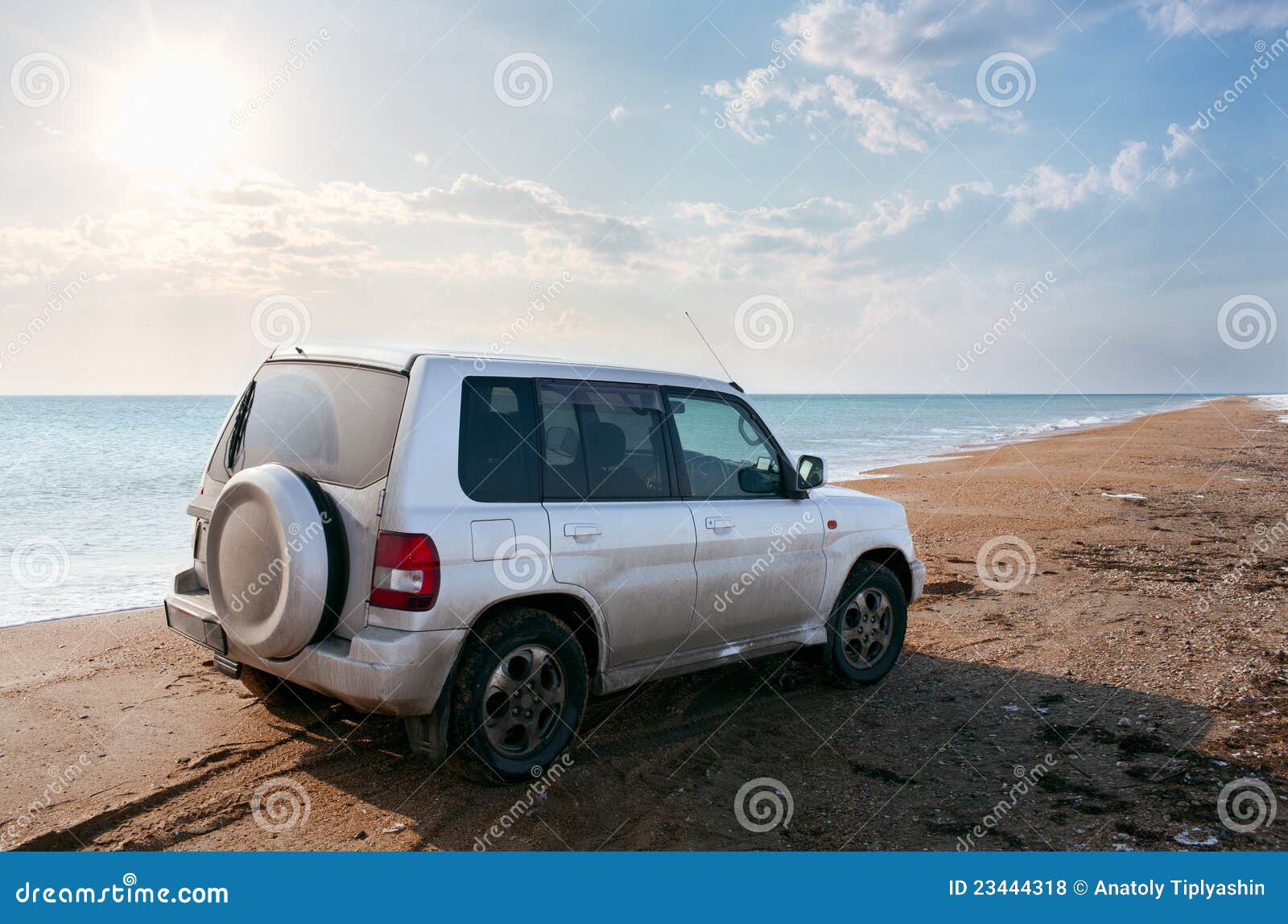 Off-road Vehicle on the Beach Stock Photo - Image of fast, offroad ...