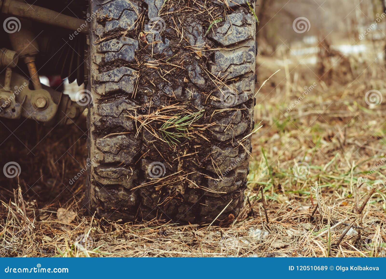 Off-road wheel in mud stock image. Image of circle, messy - 120510689