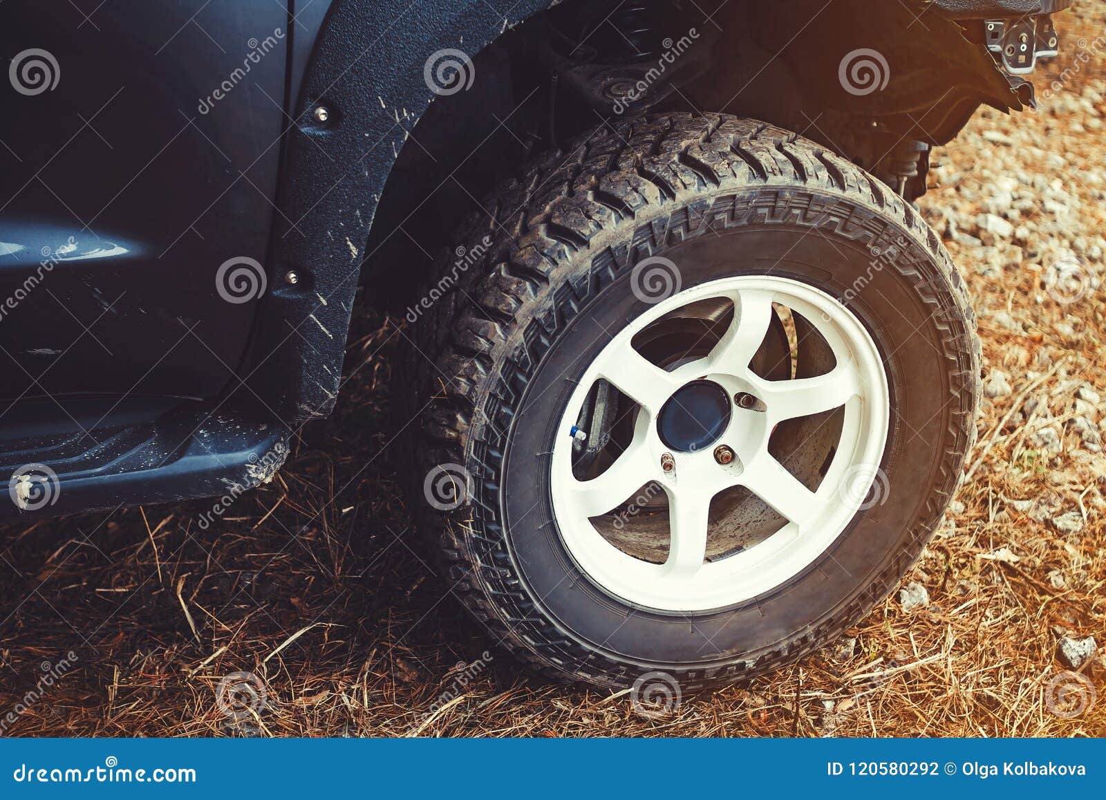 Off-road wheel in mud stock photo. Image of extreme - 120580292
