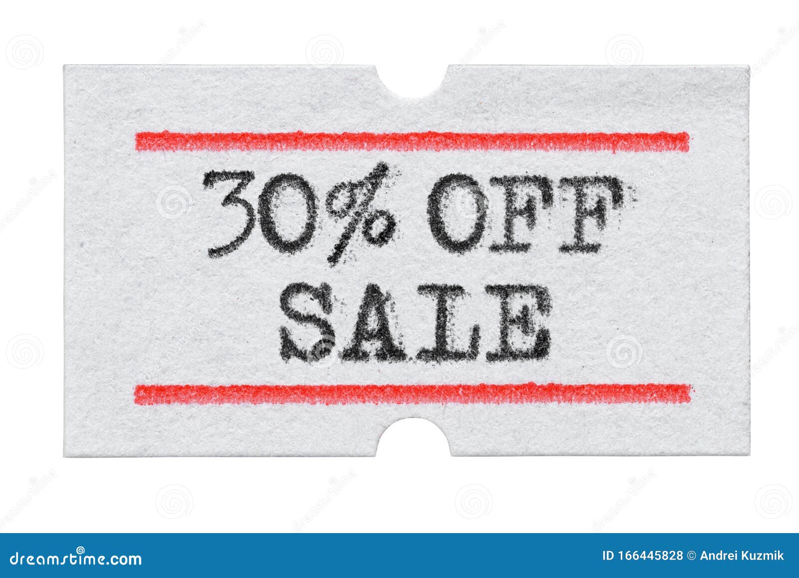 30 OFF Sale Printed on Price Tag Sticker Isolated on White Stock Photo ...