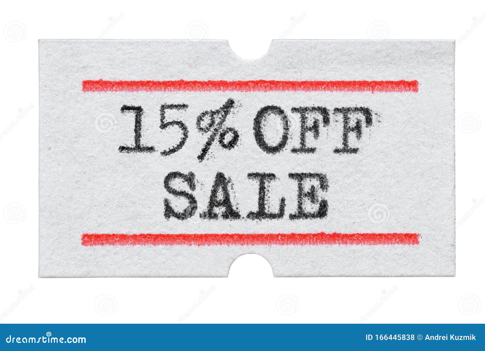 15 OFF Sale Printed on Price Tag Sticker Isolated on White Stock Photo ...