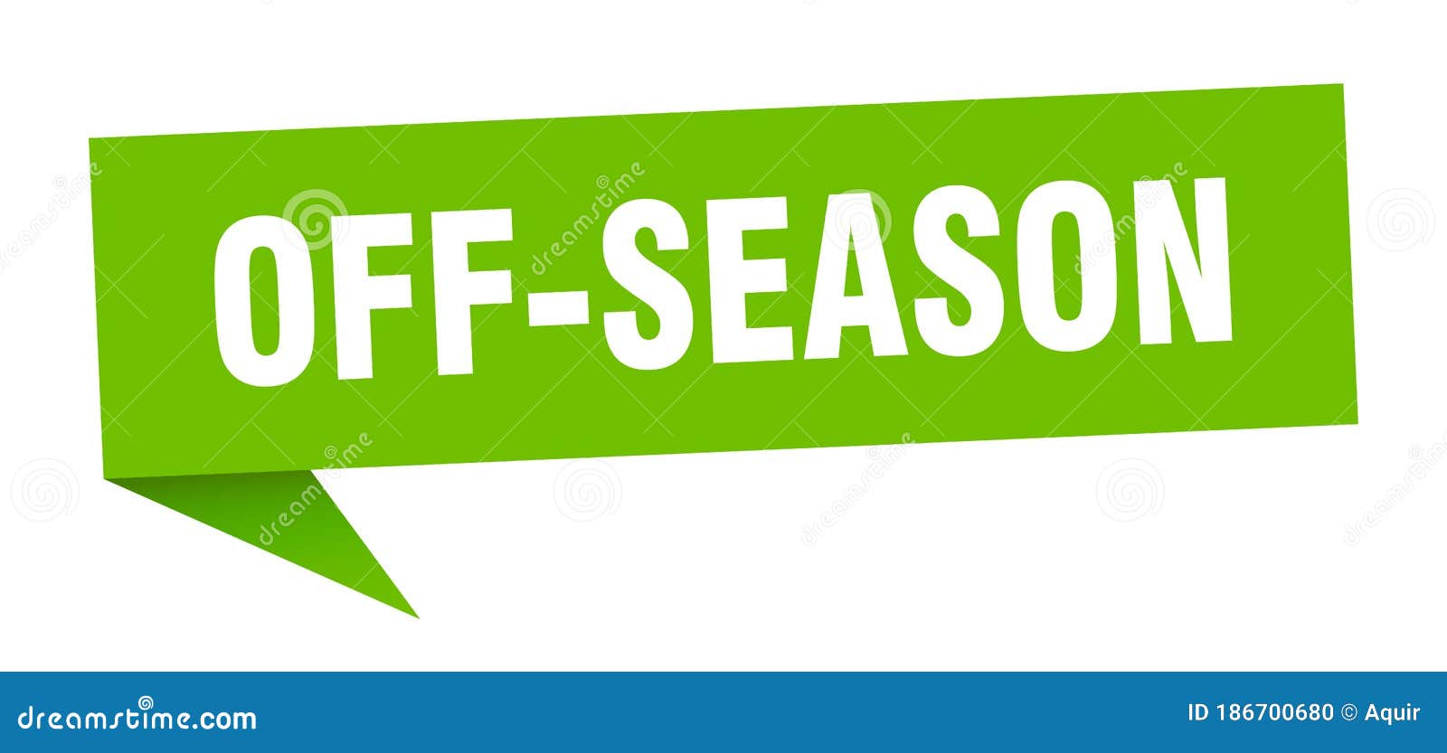 Off-season Banner. Off-season Speech Bubble Stock Vector - Illustration ...