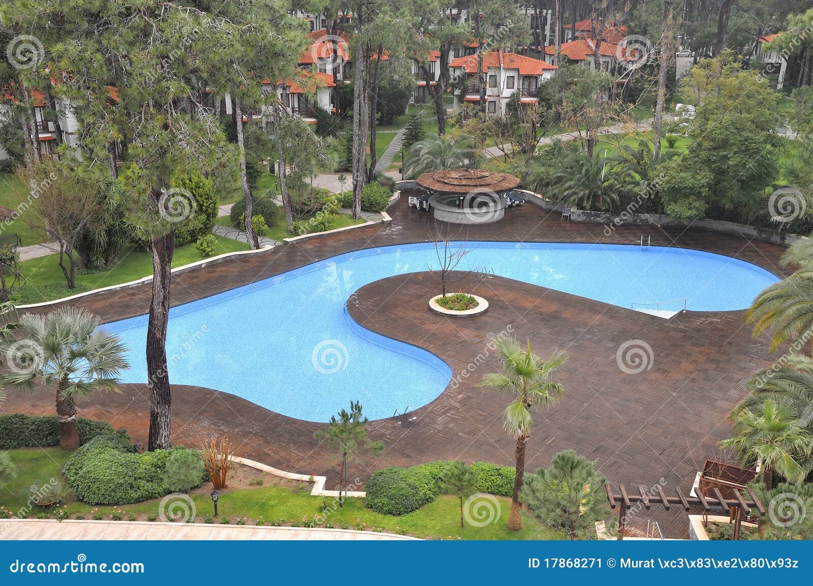 Off Season in Resort Hotel after Raining Stock Image - Image of hotel ...