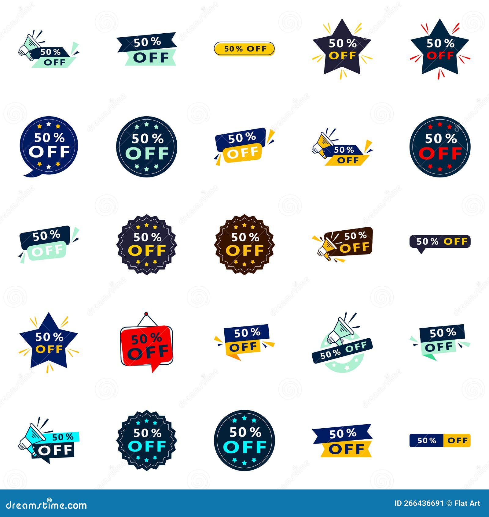 50 Off a Set of 25 Dynamic and Professional Vector Banners Stock Vector ...
