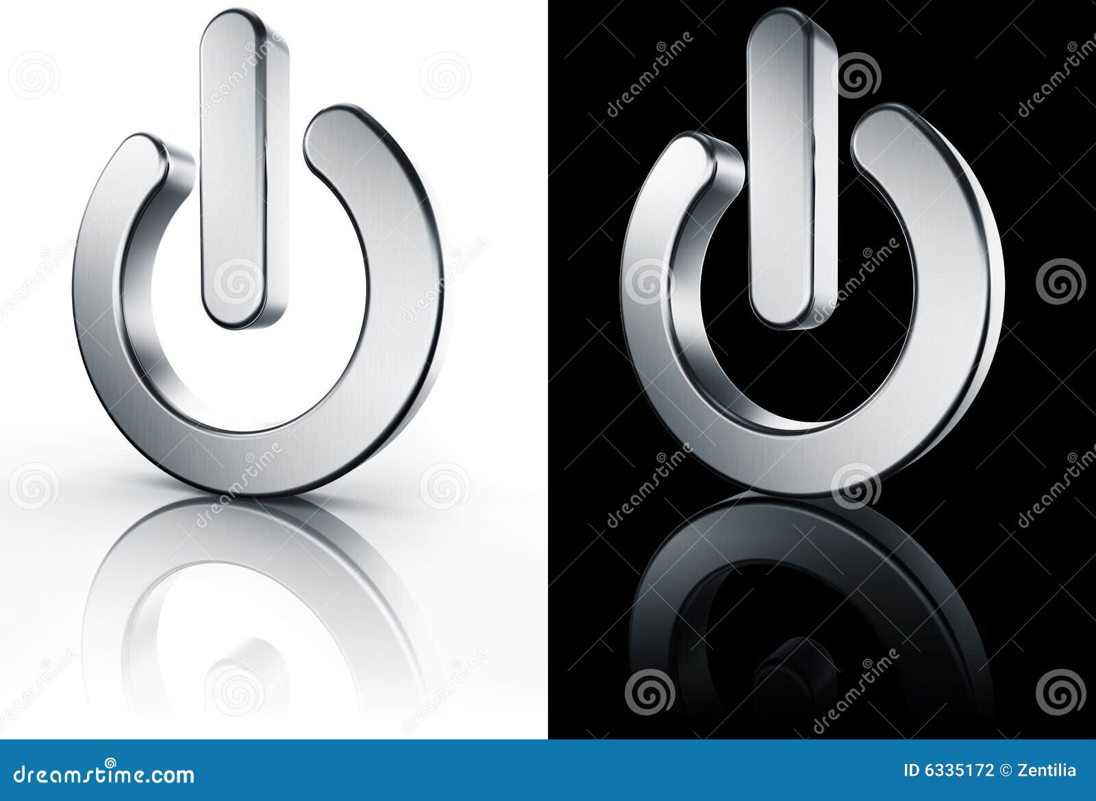 On Off Sign on White and Black Floor Stock Illustration - Illustration ...