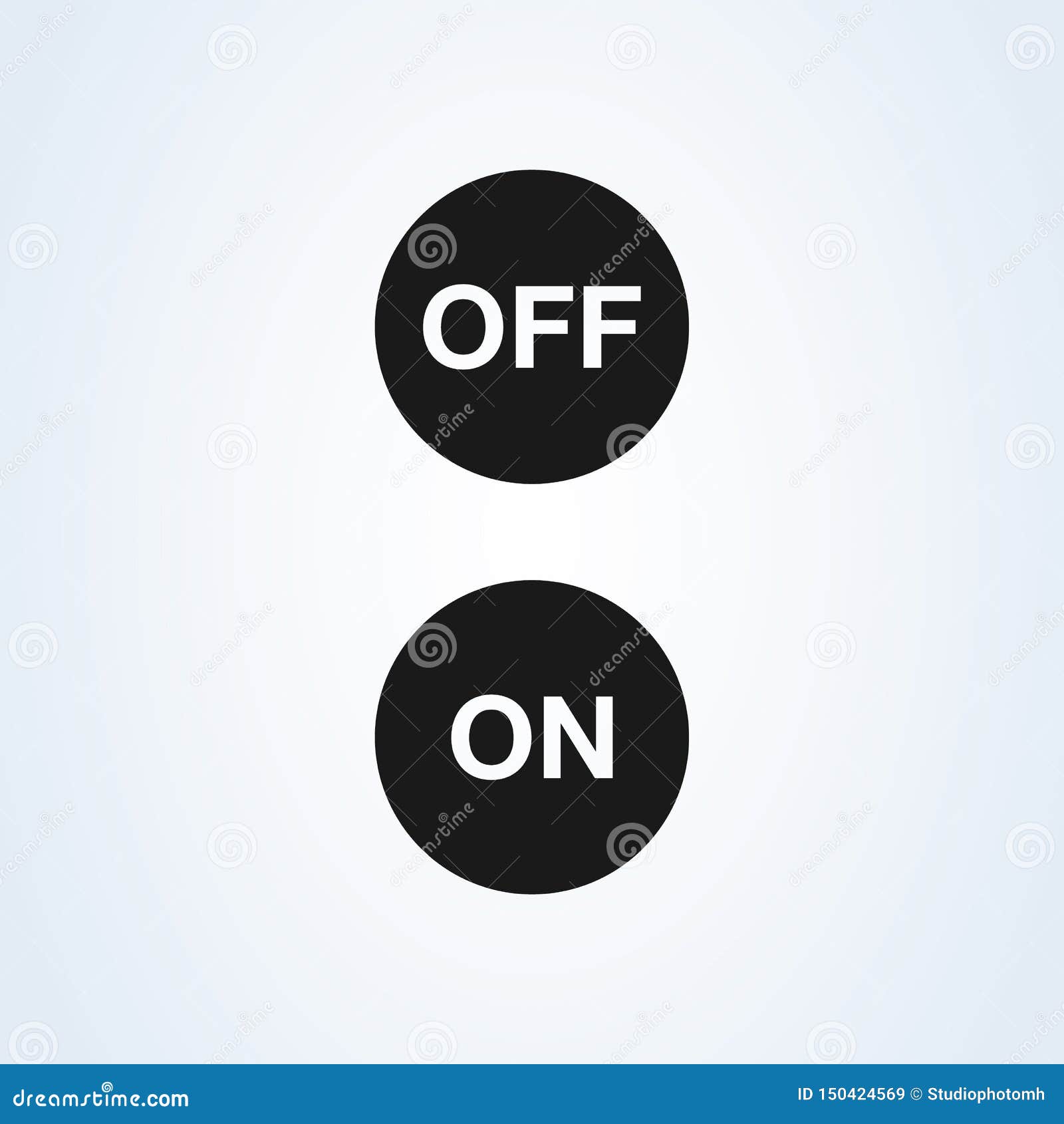 On and Off Simple Vector Modern Icon Design Illustration Stock Vector ...