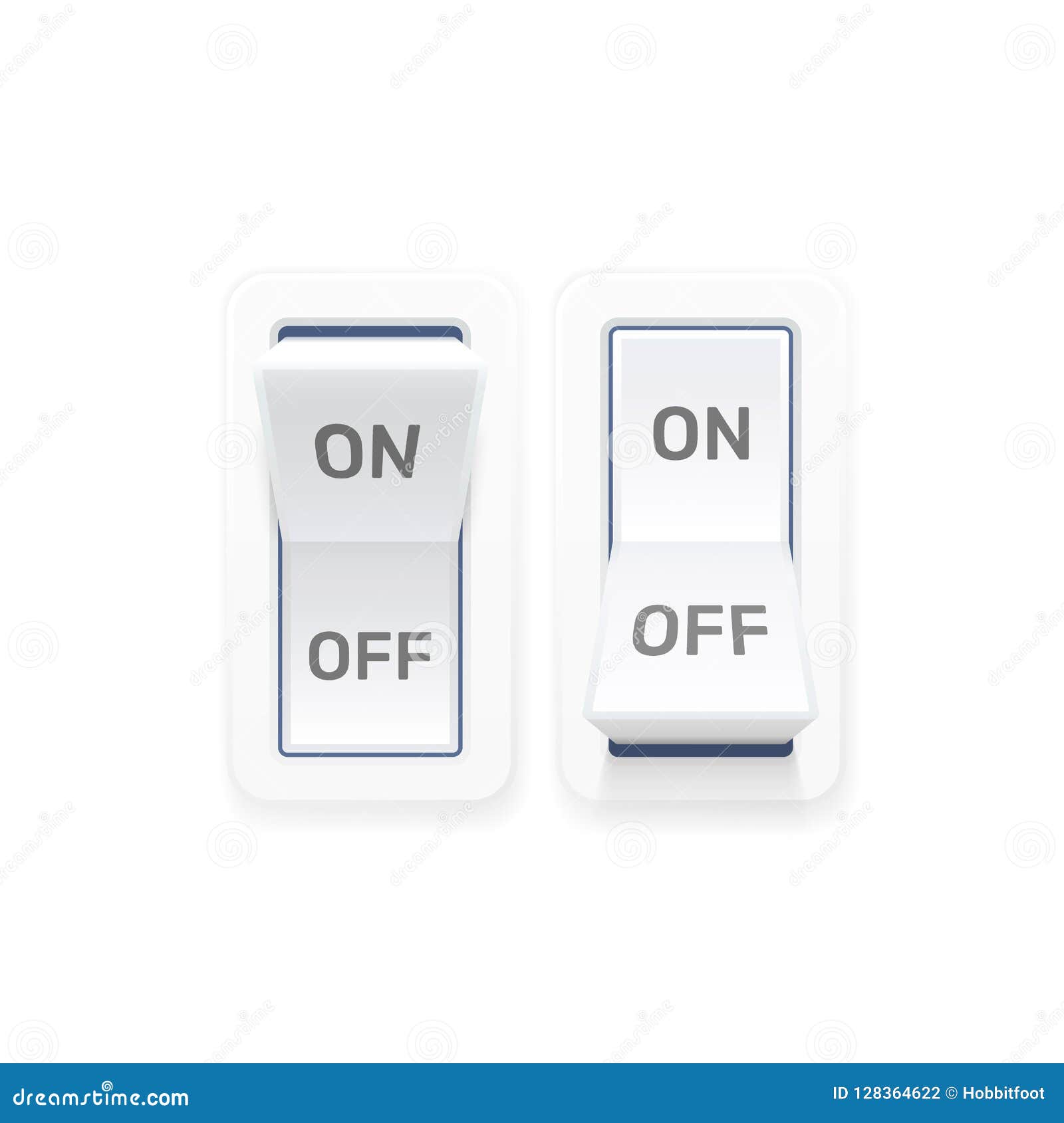 On Off Switch Button Ui Isolated Stock Vector - Illustration of icon ...