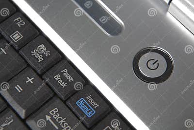 On Off Switch on a Computer Stock Image - Image of computer, button ...