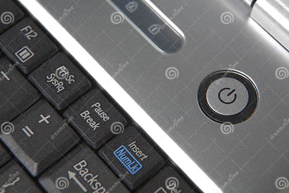 On Off Switch on a Computer Stock Image - Image of computer, button ...
