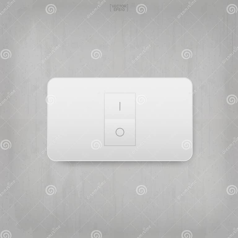 `on` and `Off` Switch. Light Switch on Gray Concrete Wall Texture ...