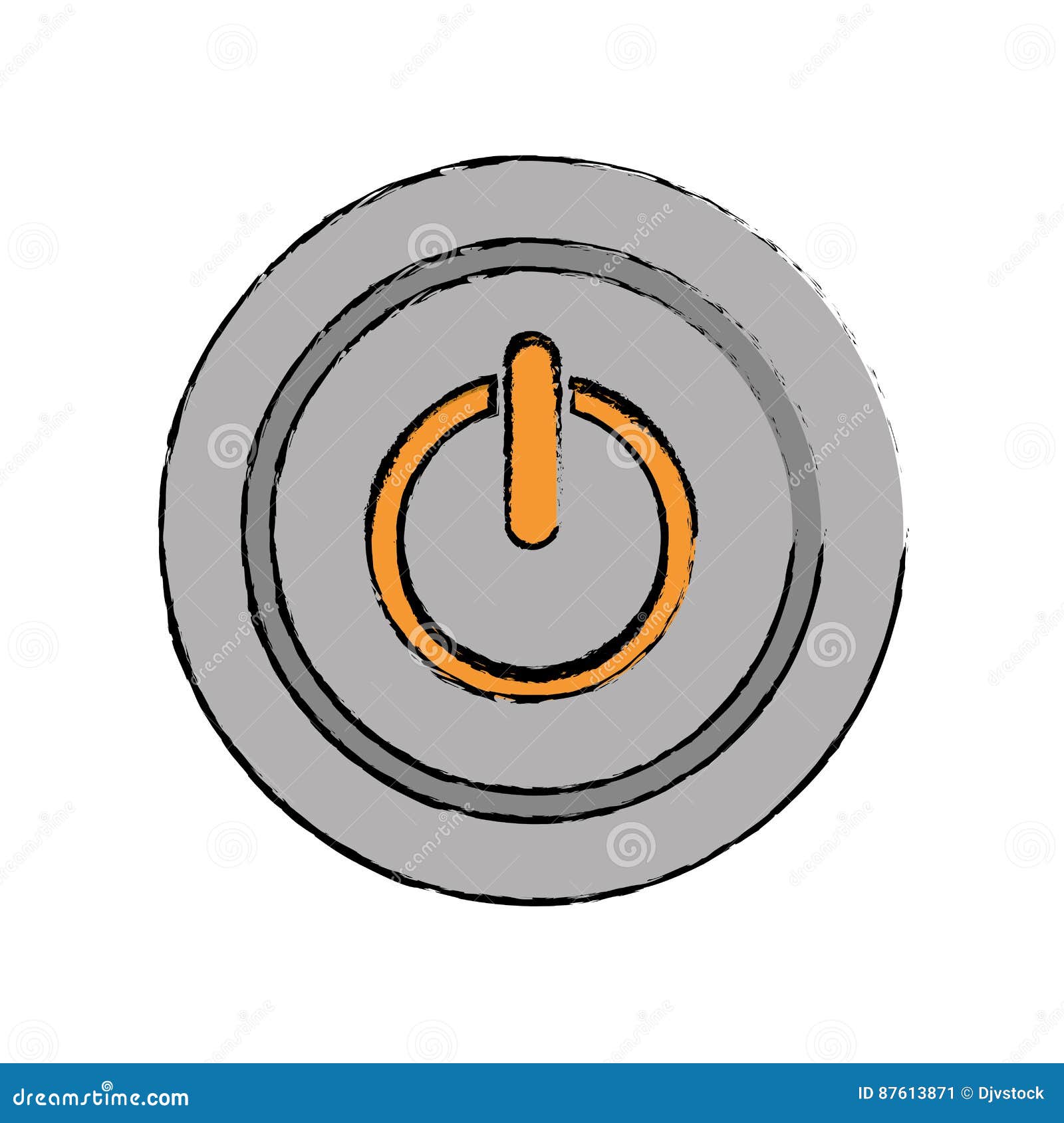 On off switch power stock illustration. Illustration of panel - 87613871