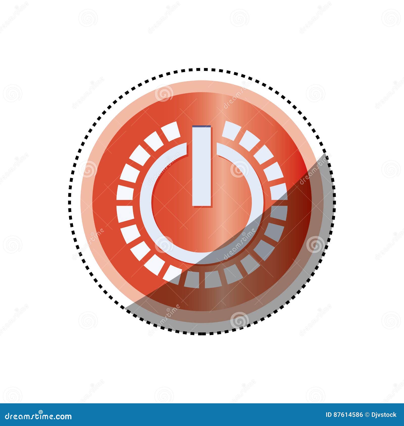On off switch power stock illustration. Illustration of sign - 87614586