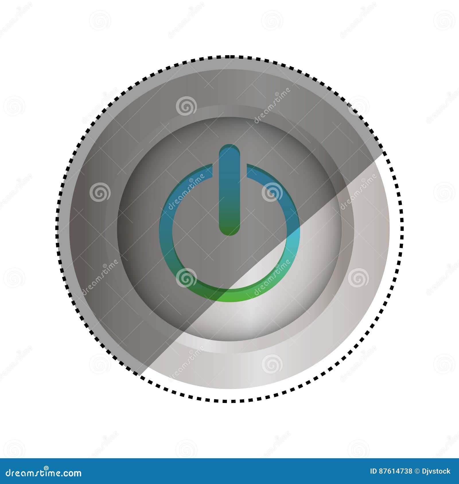 On off switch power stock illustration. Illustration of design - 87614738