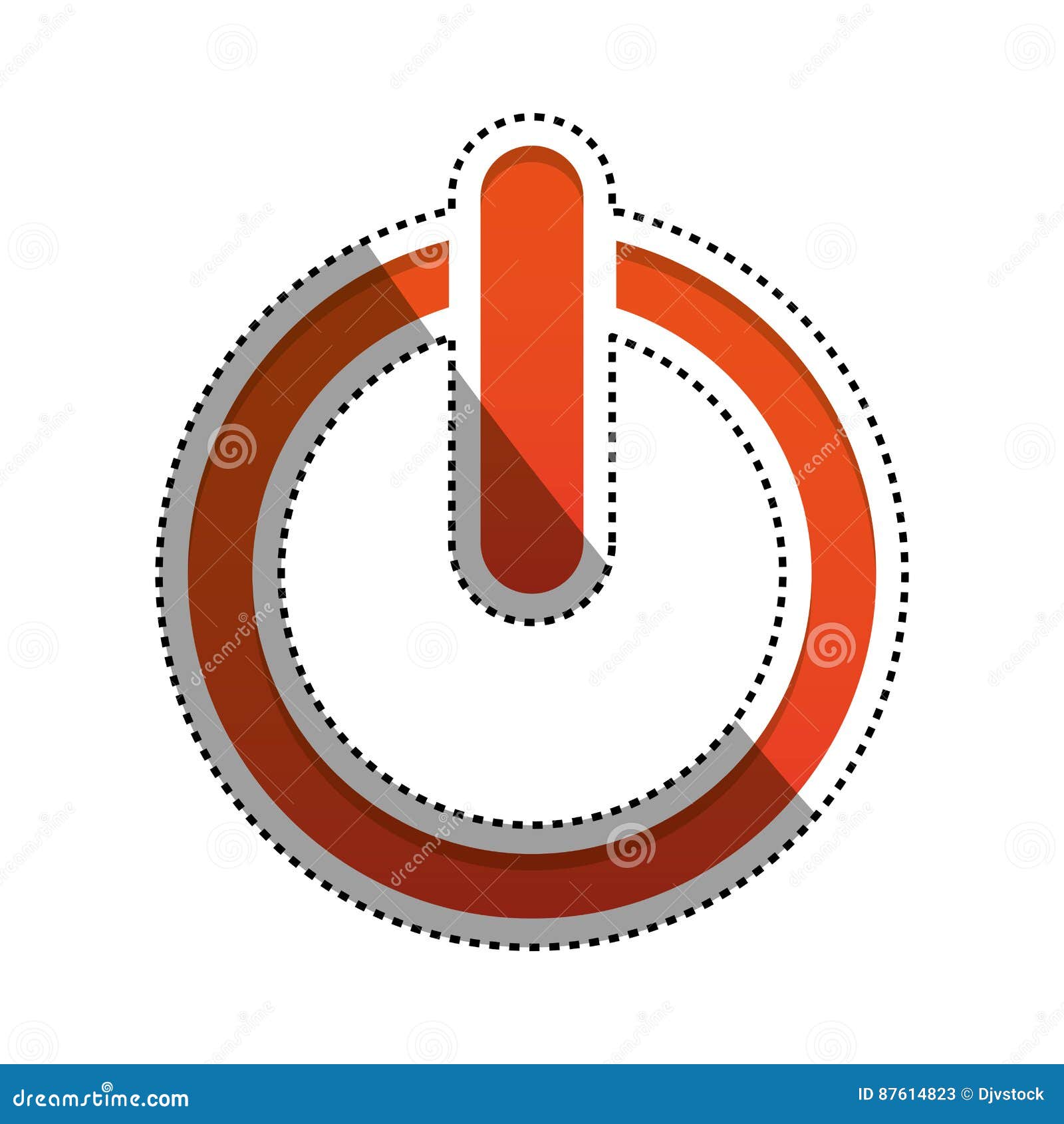 On off switch power stock illustration. Illustration of round - 87614823