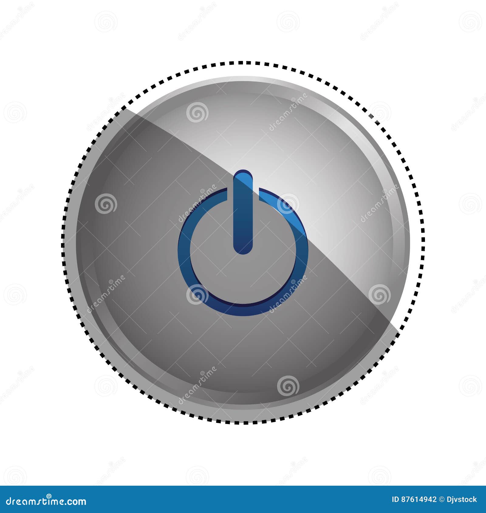 On off switch power stock illustration. Illustration of panel - 87614942