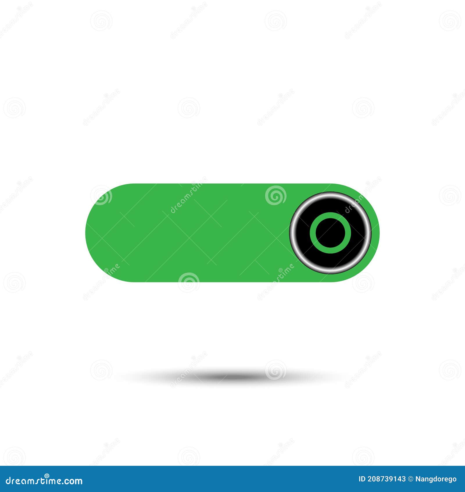 On Off Slider Style Power Button With Green Button The On Button Are ...