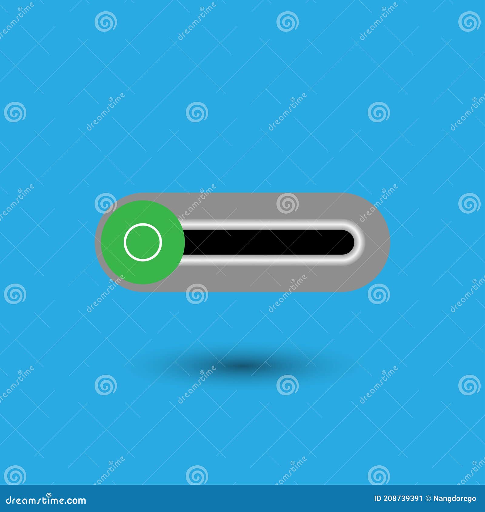 On Off Slider Style Power Button With Green Button The On Button Are ...