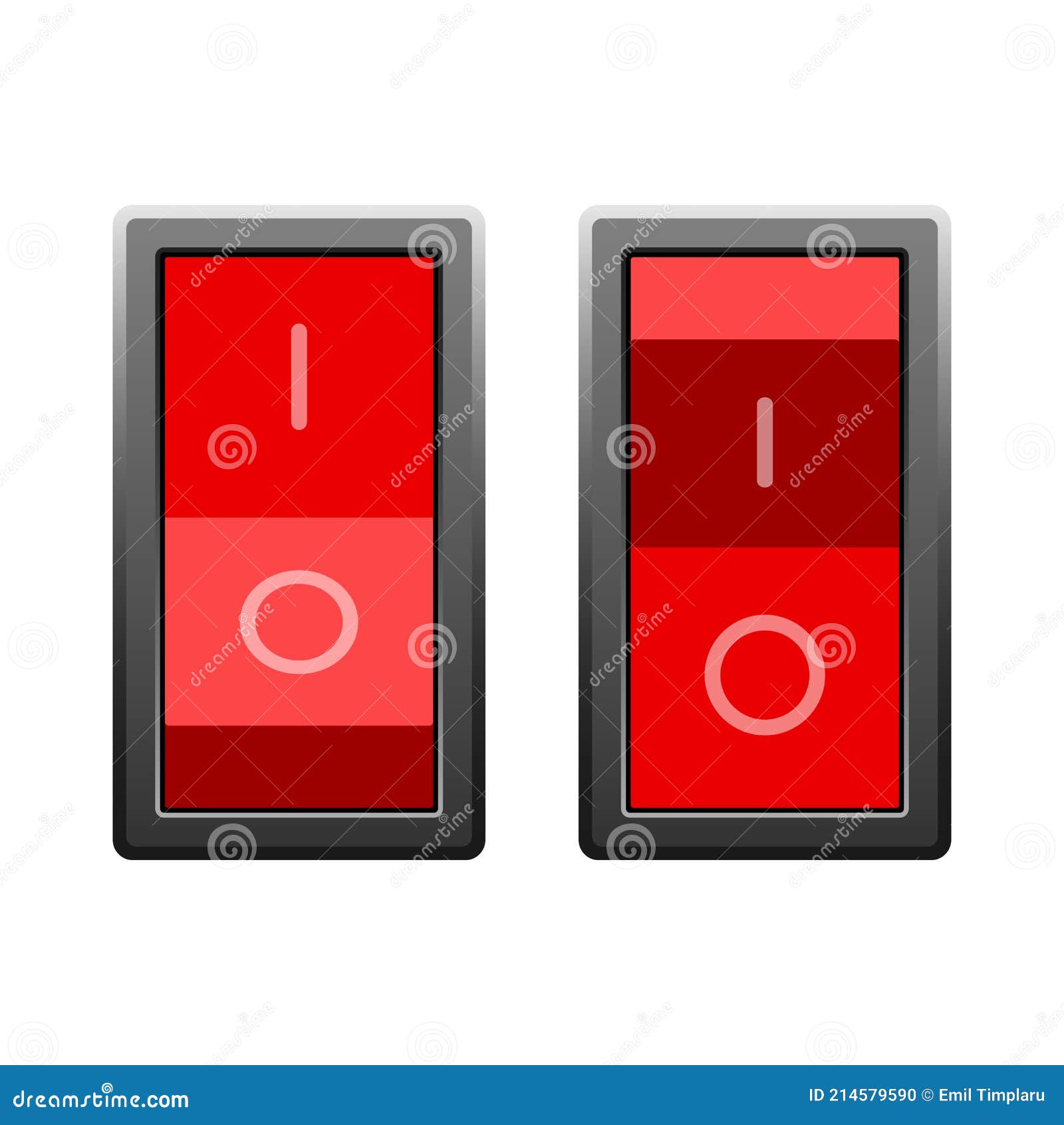 On and Off Switch Vector Design Illustration Isolated on White ...
