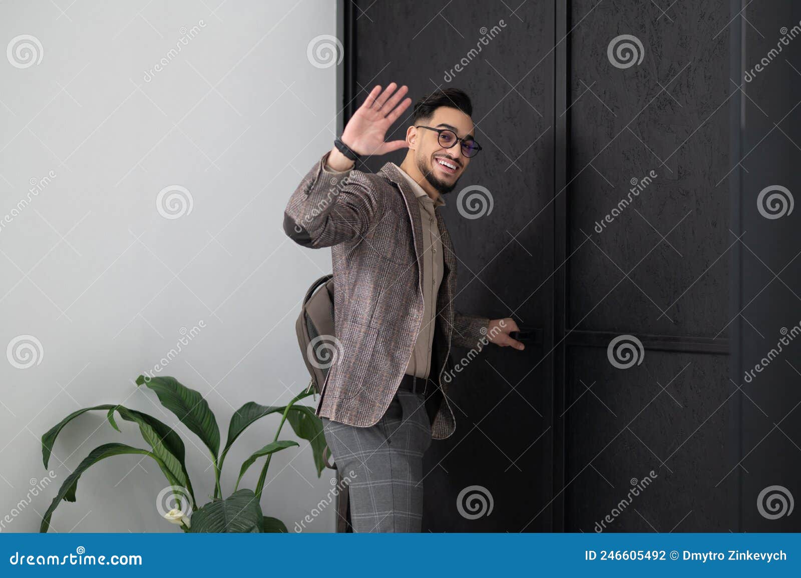 A Good-looking Young Stylish Man Feeling Good Stock Photo - Image of ...