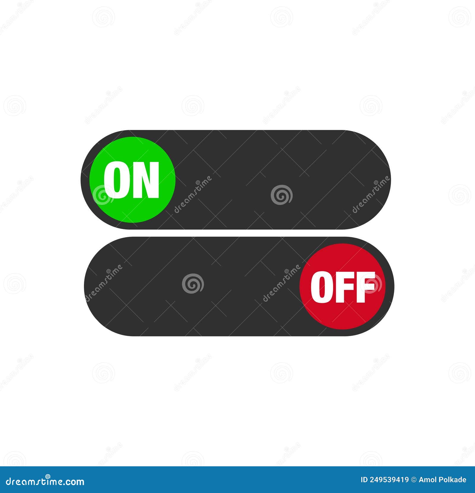 On Off Vector Button Icon. on Off Logo Stock Vector - Illustration of ...