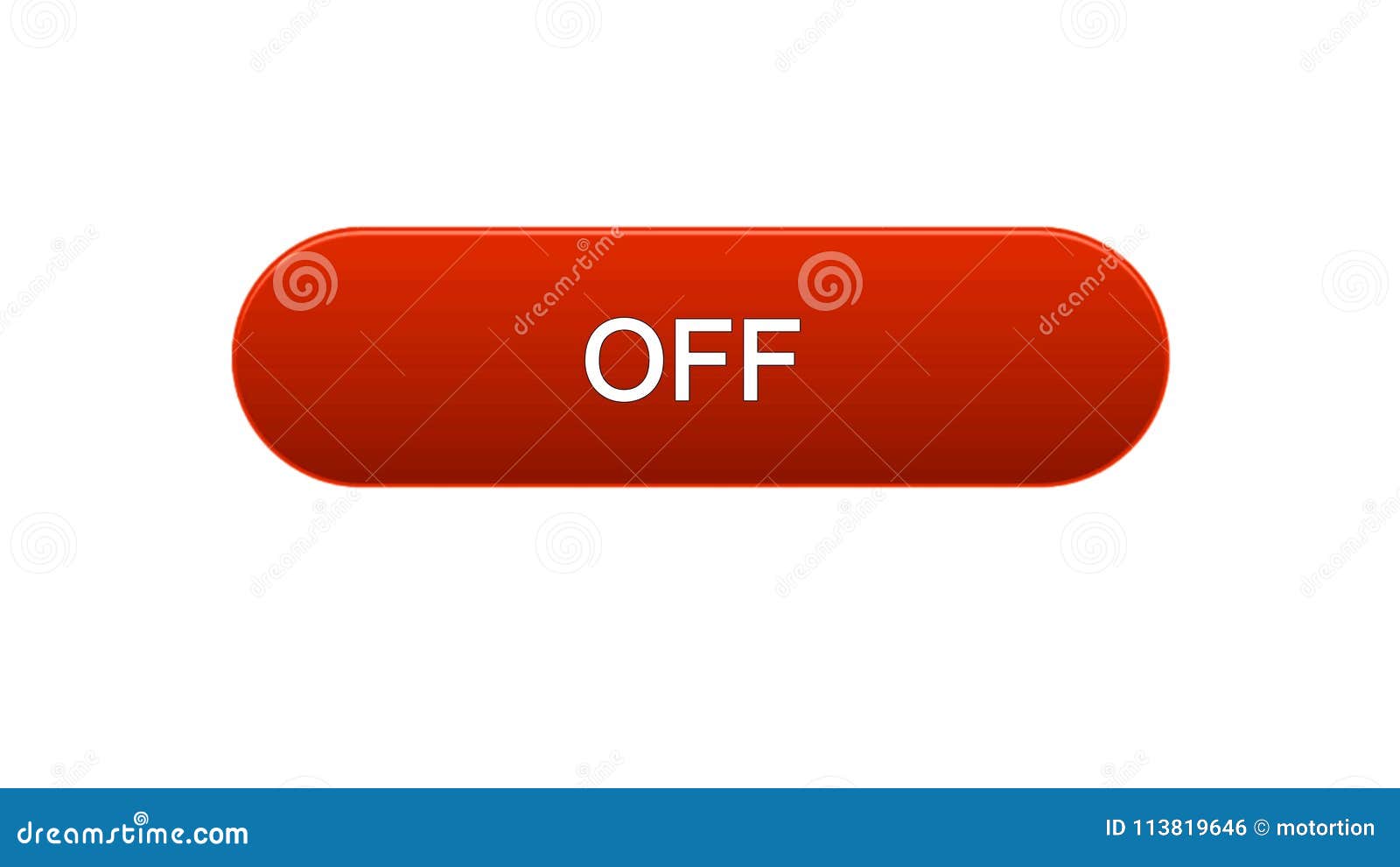 Off Web Interface Button Red Color, Internet Site Design, Online Program Stock Illustration ...
