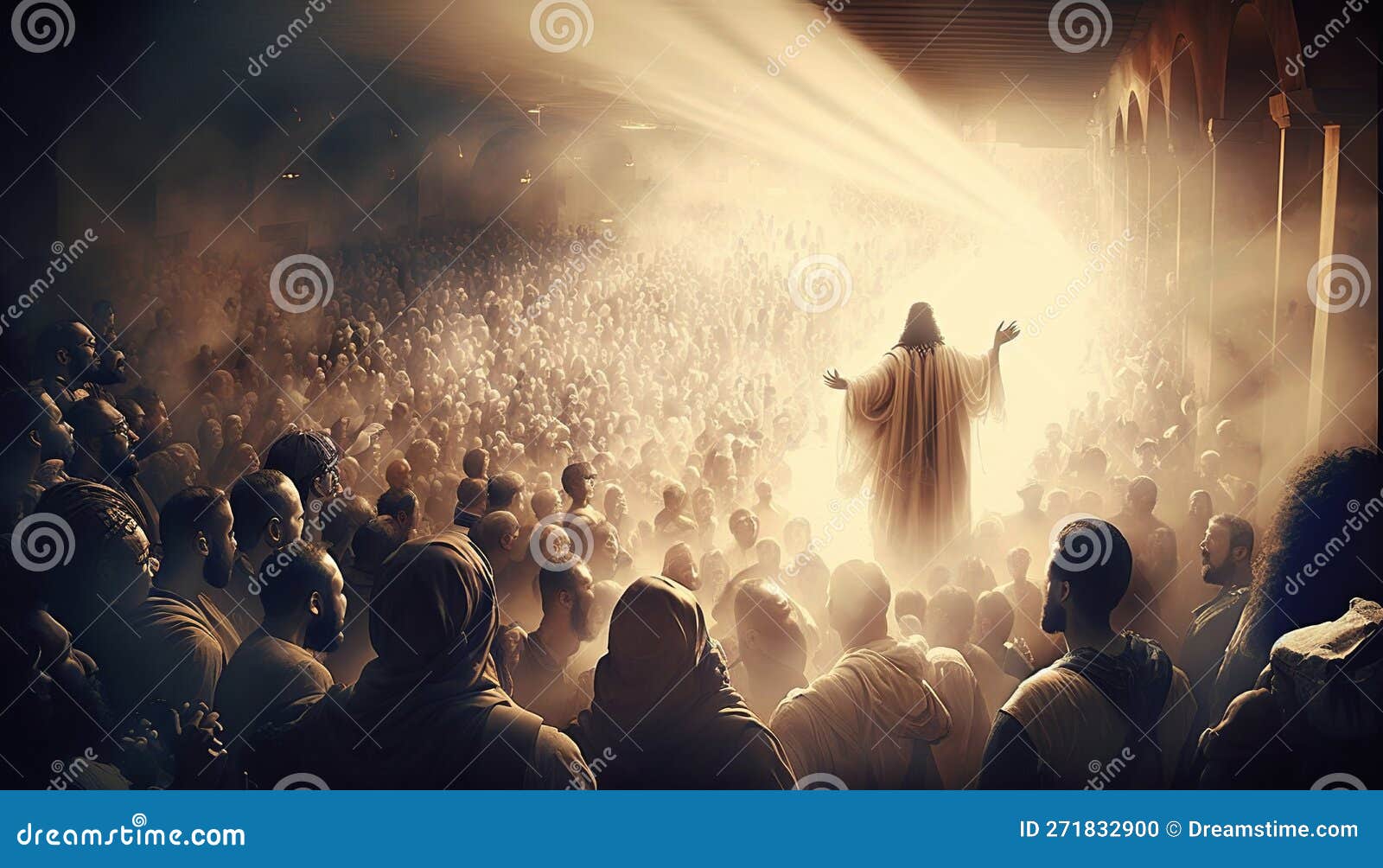 Offenbarung Des Jesus Christ Jerusalem Der Bibel. Stock Abbildung ...