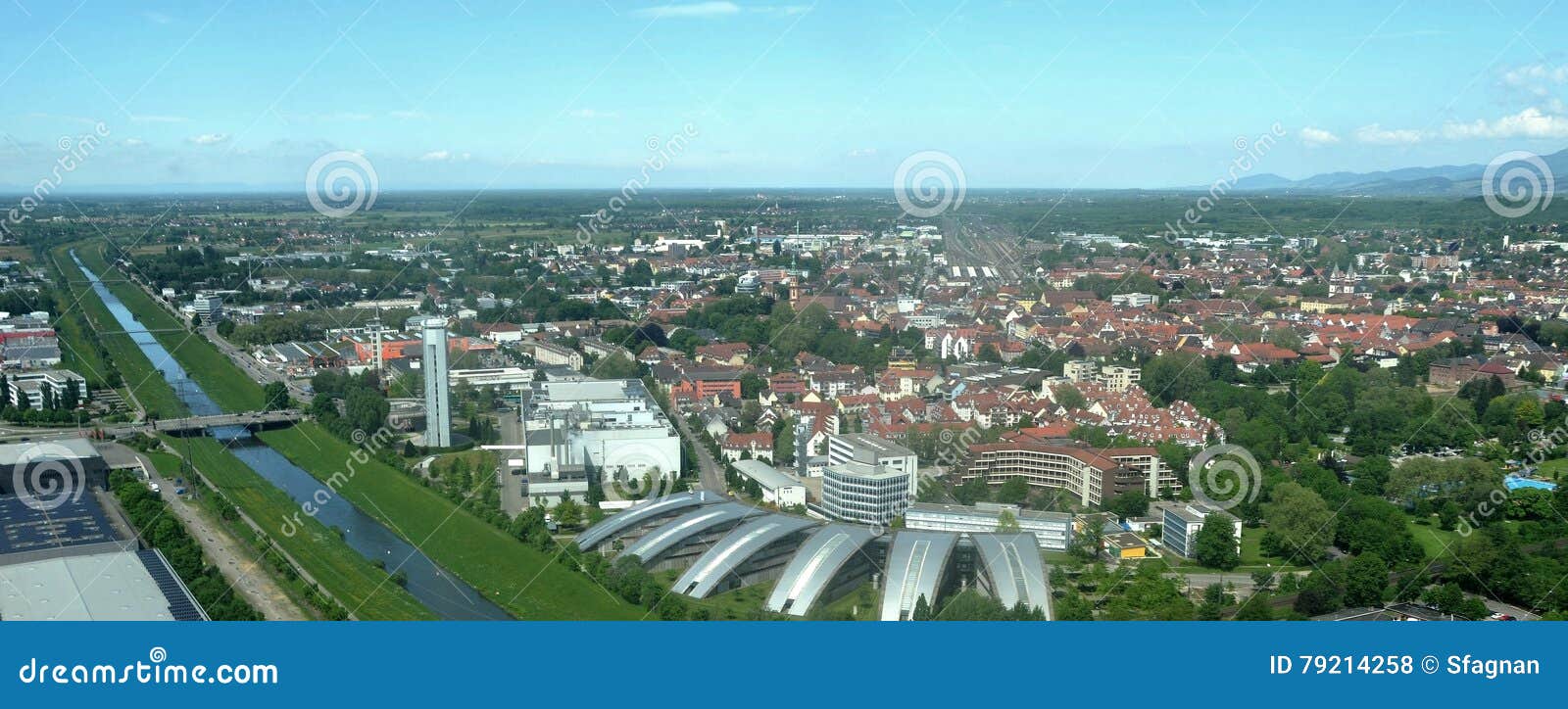 Offenburg aerial stock photo. Image of wurttemberg, ortenau - 79214258
