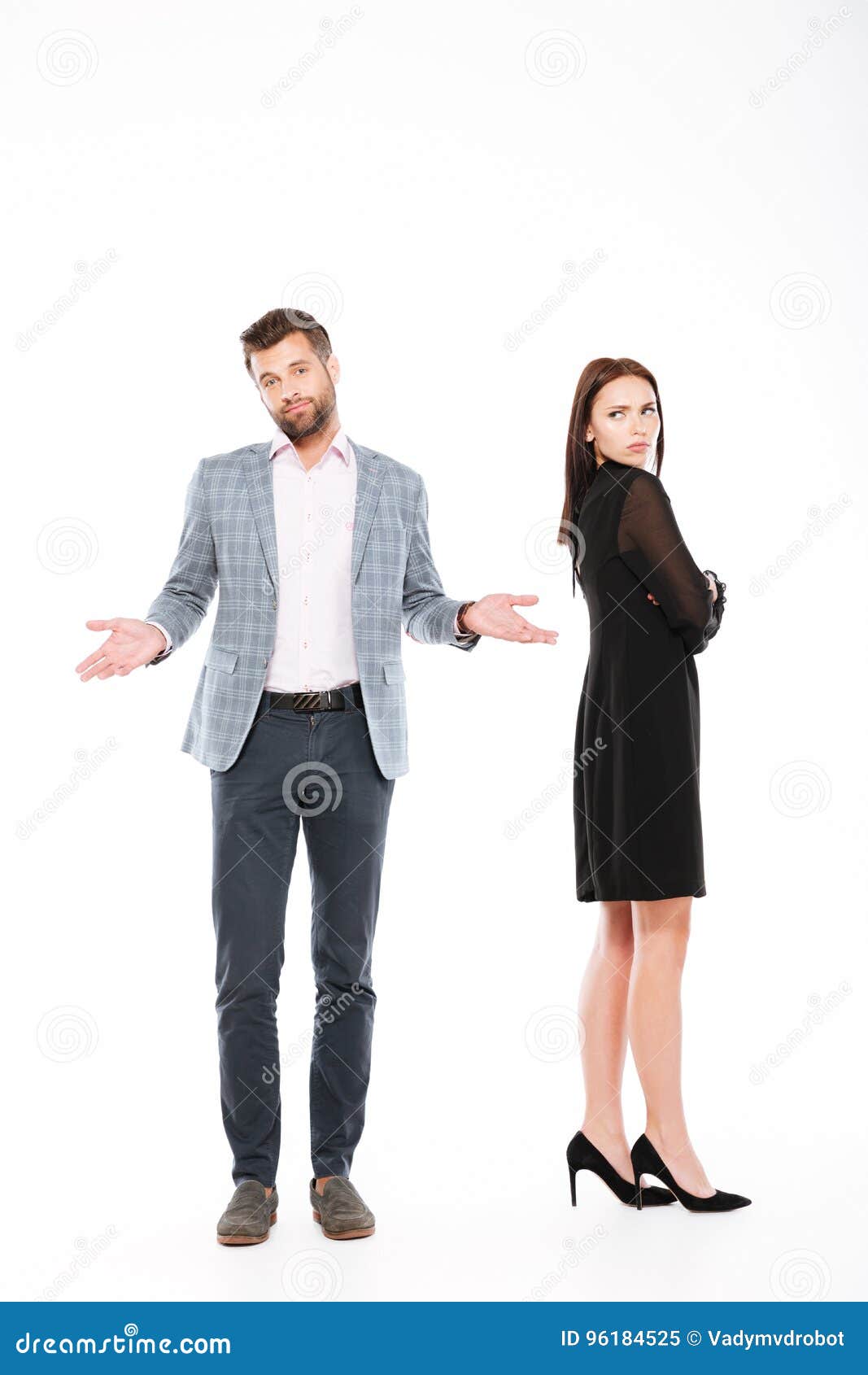 Offence Young Loving Couple Standing Isolated Stock Image - Image of ... Offence Young Loving Couple Standing Isolated Stock Image - Image of ...
