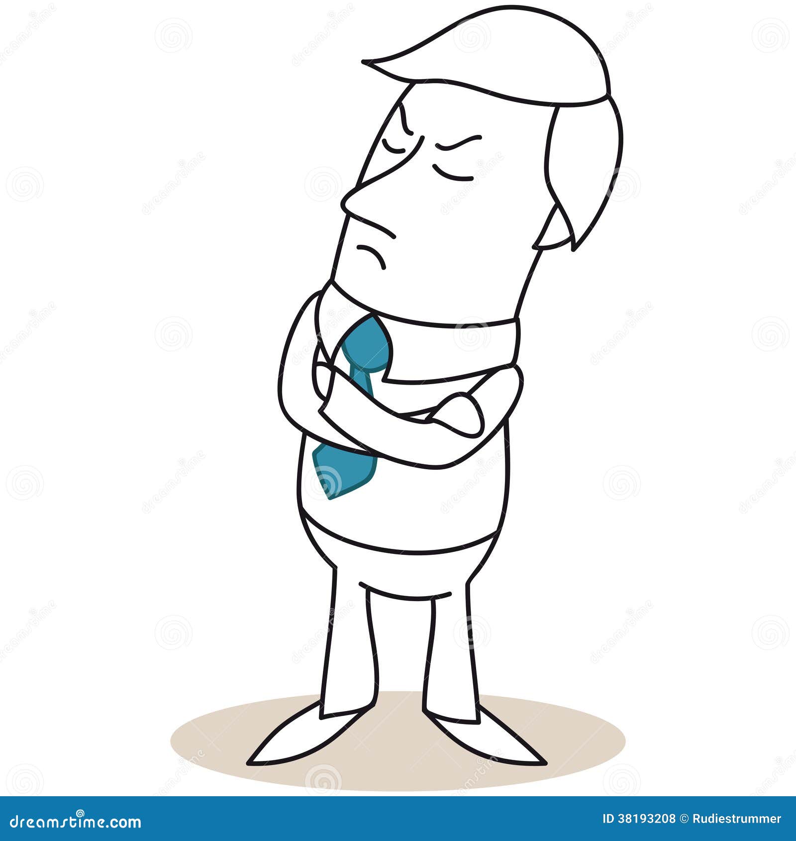 Offended businessman stock vector. Illustration of conflict - 38193208