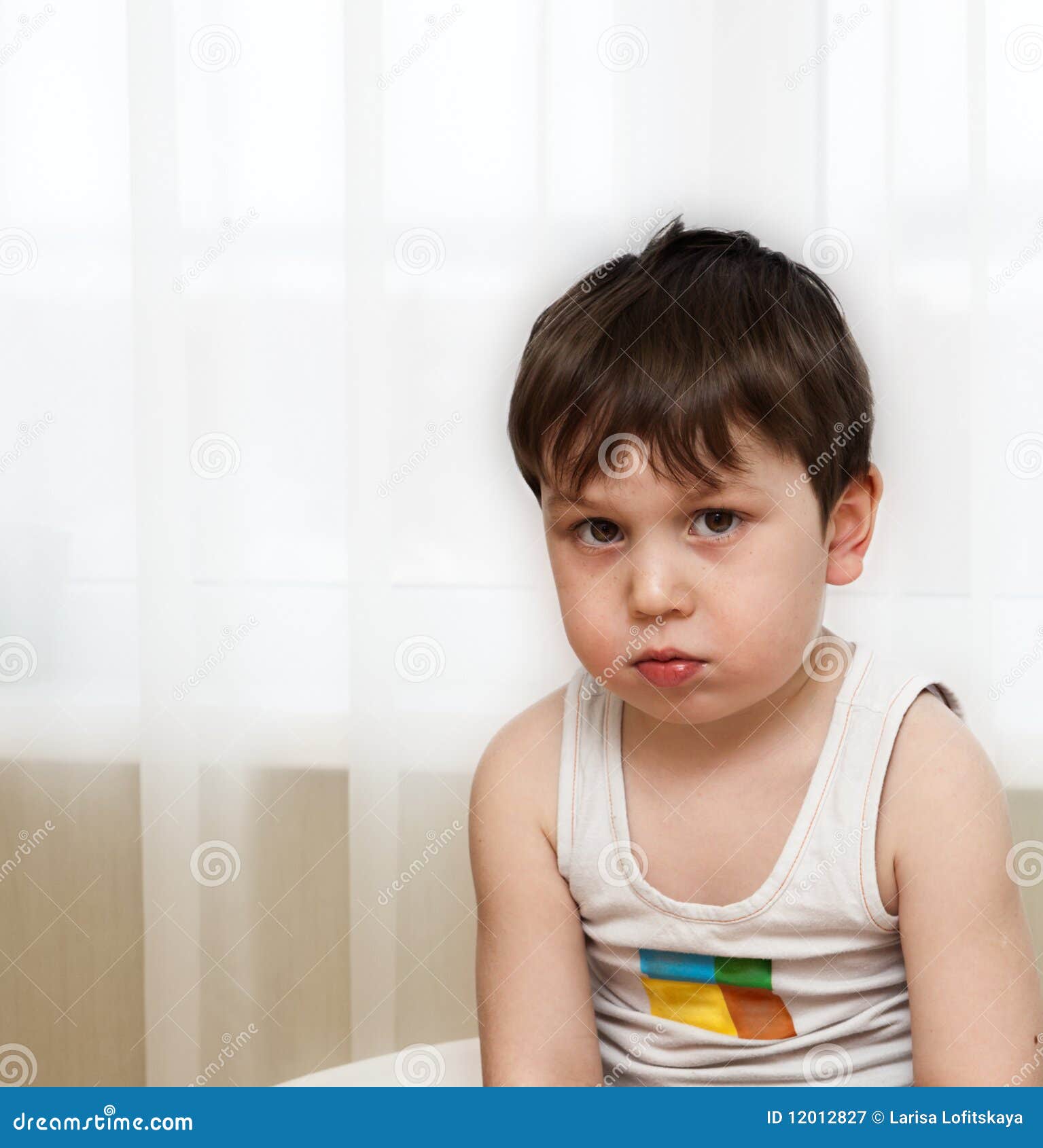 Offended child stock image. Image of boredom, grief, contemplation ...
