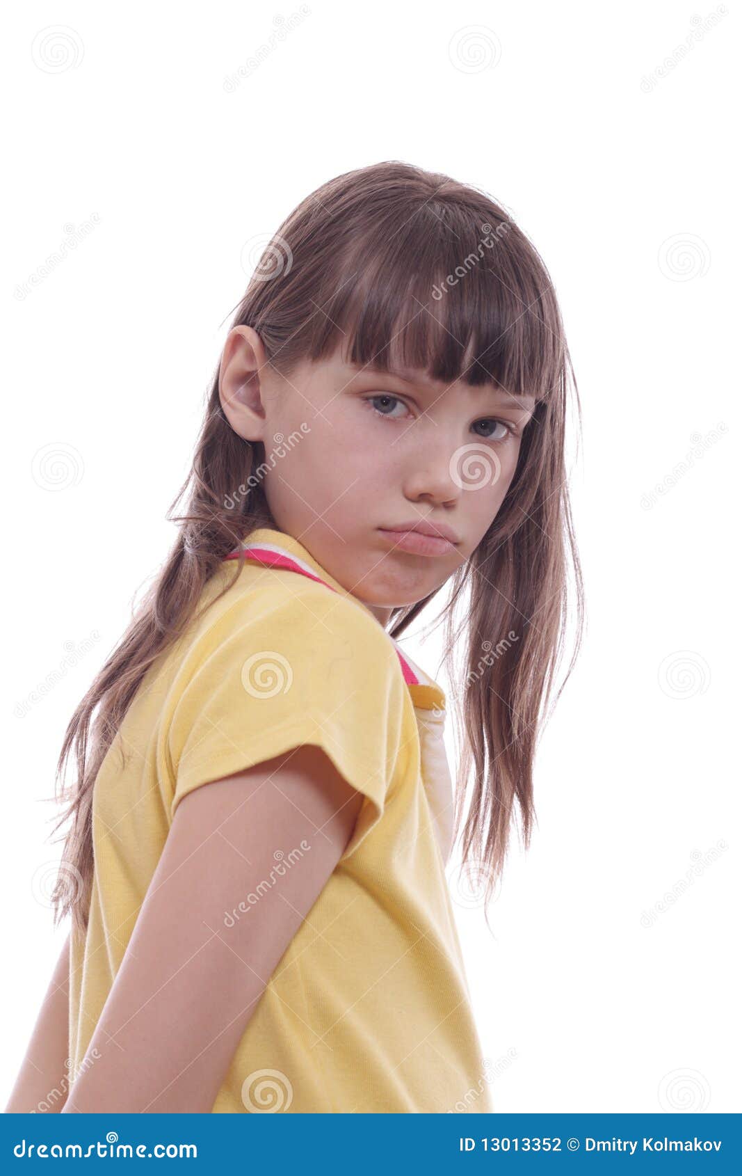 The offended child stock photo. Image of negative, girl - 13013352
